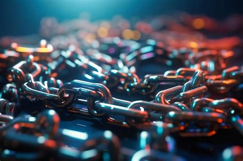 Premium Photo Interlocking Digital Blocks Forming A Secure Decentralized Network Representing