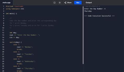 C Switchstatement Striverssheet Codechef Learningjourney Day4