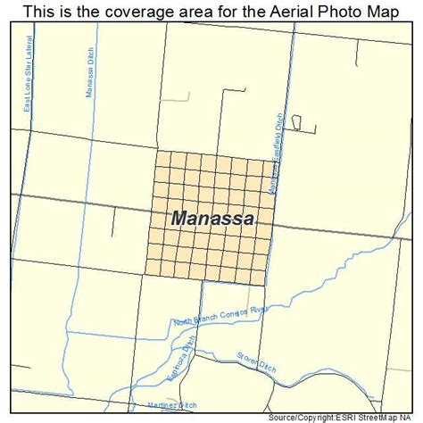 Aerial Photography Map Of Manassa Co Colorado