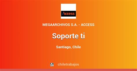 Soporte Ti Santiago Chiletrabajos