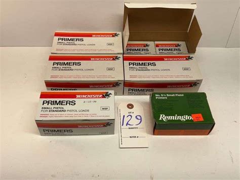 Small Pistol Primers Davies Auction Service Llc