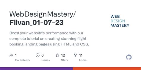 Github Webdesignmastery Flivan Boost Your Website S Performance With Our Complete