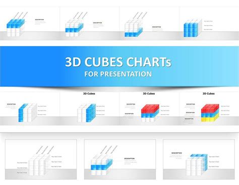 3d Cubes Powerpoint Charts 42 Pro Slides For Impact