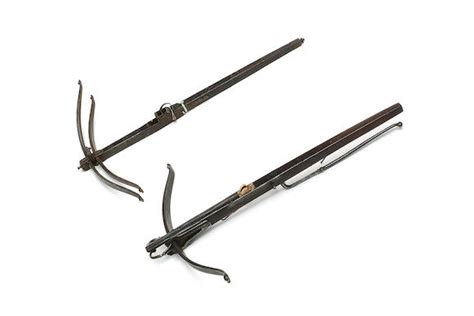 Bonhams A Very Rare And Unusual English Two Shot Bullet Crossbow And A Rare English Bullet