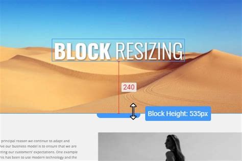 How To Resize Blocks Visually With The Web Page Editor Nicepage Help Center