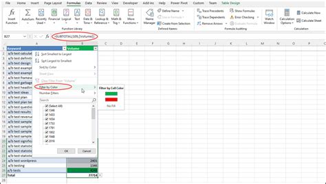 How To Sum Cells By Color In Excel Without Vba