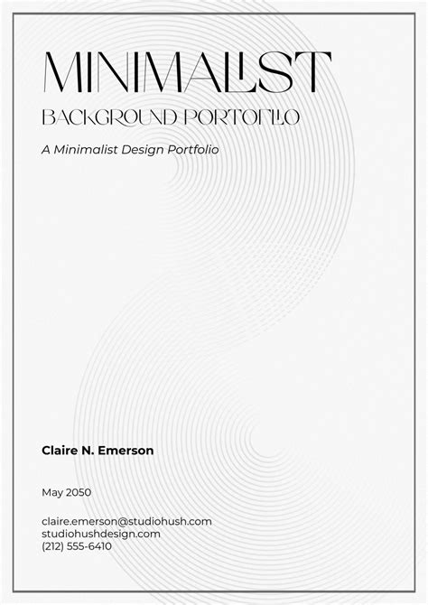 Free Portfolio Cover Page Templates To Edit Online