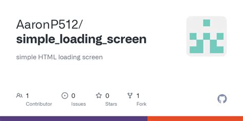 GitHub AaronP Simple Loading Screen Simple HTML Loading Screen