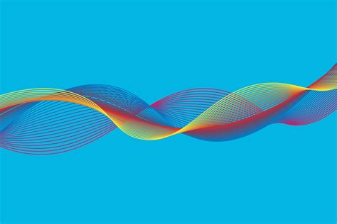 Colorful Gradient Wave Line Fluid Abstract Background Suitable For Landing Page And Computer