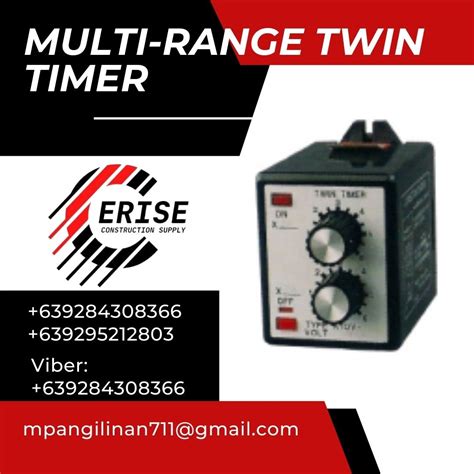 Multi Range Twin Timer Commercial And Industrial Construction Tools