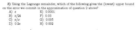Solved 2 Find The Cubic Approximation Of The Function