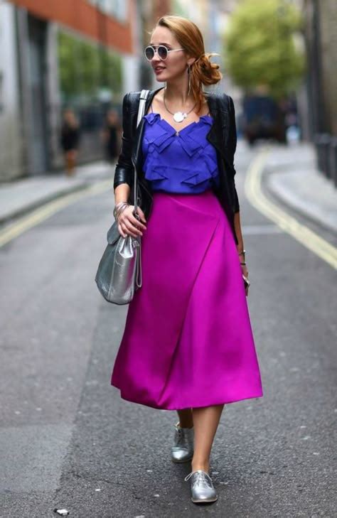 Fuchsia Color Combination Outfit