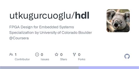 github utkugurcuoglu hdl fpga design for embedded systems