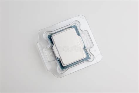Latest Generation Core Processor In Protect Cover Stock Image Image Of Server Microprocessor