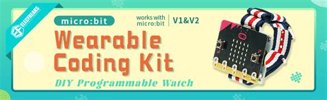 Elecfreaks Microbit Smart Coding Kit Bbc Microbit Diy Programmable Watch Wearable Microbit