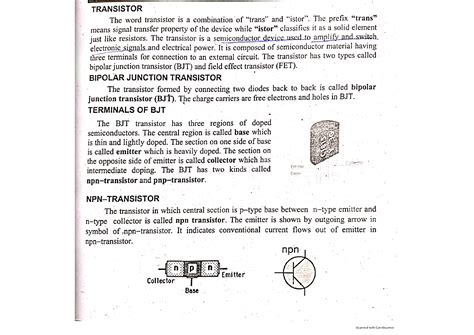 Solution Transistor And Its Basic Structure Pdf Electronics Physics