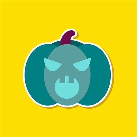 세련 된 배경 할로윈 벡터에 종이 스티커 Ai Eps Uidownload