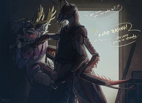 Rule 34 2023 4 Arms 5 Fingers Against Surface Against Wall Antennae Anatomy Anthro Antlers