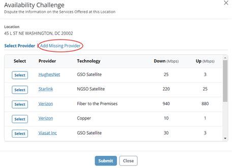 What If A Provider Is Missing From The Map Bdc Help Center