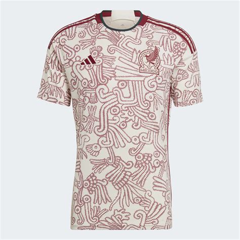 Adidas Mexico World Cup 22 Away Mens Short Sleeve Soccer Jersey Niky