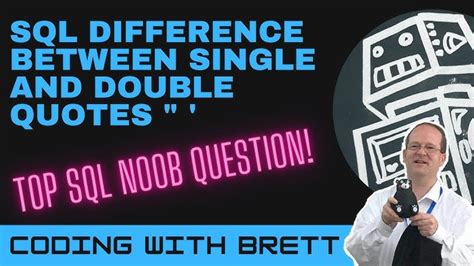 mysql double quotes