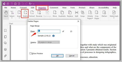 how do i delete a pdf page where no delete option is given darwin s data
