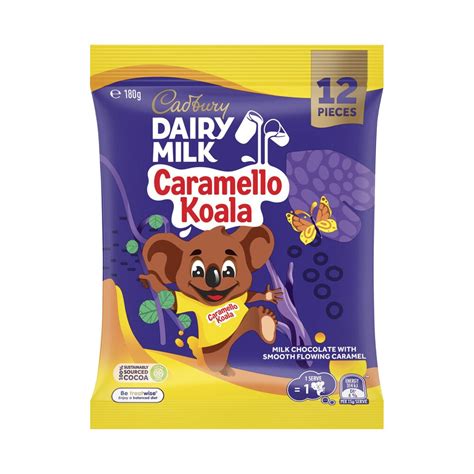 Cadbury Dairy Milk Chocolate Caramello Koala Sharepack 12 Packs 180g