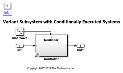 Propagate Variant Conditions To Control Execution Of Conditional Subsystems Matlab Simulink