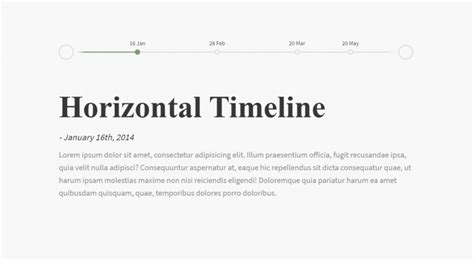 23 Horizontal Timeline Css Examples Onaircode