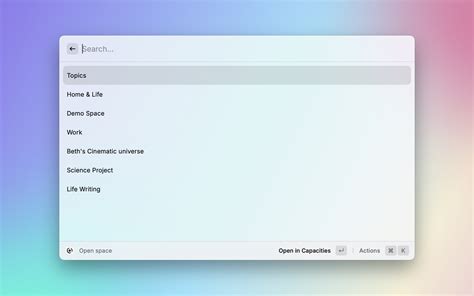 Raycast Integration Capacities Docs