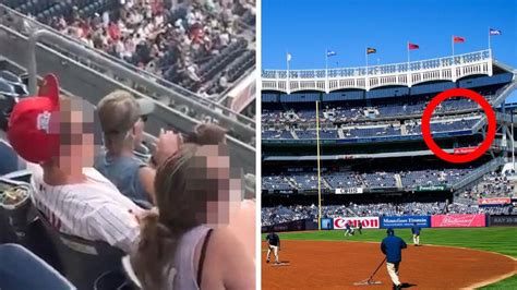 Young Couple Caught In Rogue Stadium Sex Act At Baseball Game At Yankee