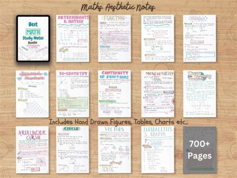 Math Mathematics Aesthetic Notes Pdf Bundle For High School Grade 11 And 12 Newtondesk