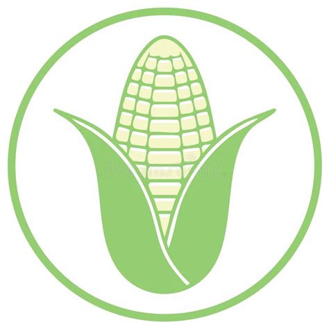 Fresh Corncob Icon Simple Vector Illustration Agriculture Crop Corn