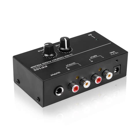 Phono Preamp Pre Preamplifier With Level Volume Control RCA Input