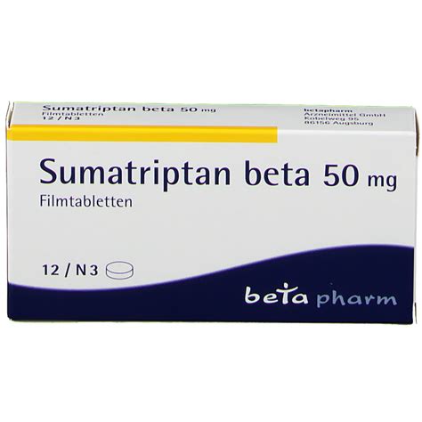 Sumatriptan Beta 50 Mg 12 St Shop
