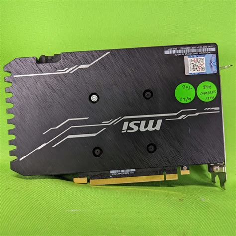 MSI GeForce GTX 1660 Ventus XS 6G OC 6GB GDDR5 PCIe Video Graphics Card ...