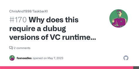 why does this require a dubug versions of vc runtime dlls · issue 170