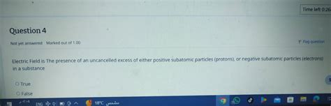 Solved Electric Field Is The Presence Of An Uncancelled