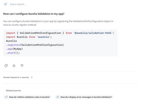 Aurelia 2 Docs Now Have Ai Features Framework Knowledge The Aurelia Discourse
