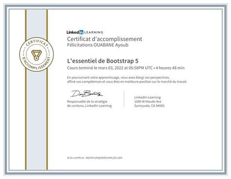 Ouabane Ayoub Sur Linkedin Certificate Of Completion
