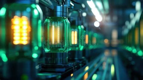 Glowing Metastable Isotopes In Nuclear Containment Systems Stock