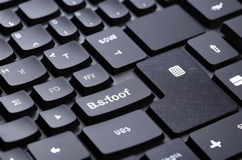 Laptop Keyboard Computer Isolated Black Key Button Board For Digital Pc Premium AI Generated Image