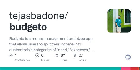 Github Tejasbadone Budgeto Budgeto Is A Money Management Prototype