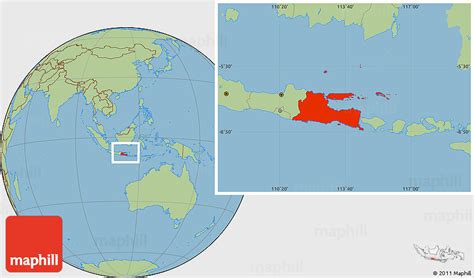 Java Island World Map