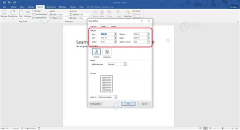 How To Set And Change Margins In MS Word DataFlair