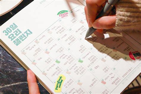 필레오상점 30일 갓생 챌린지 북 달력 노트 위시버킷