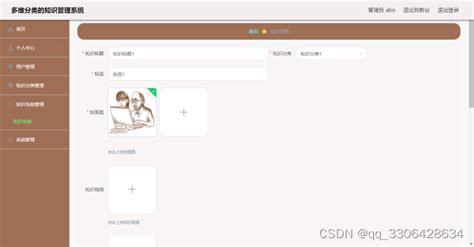 基于java springboot vue多维分类的知识管理系统 csdn博客