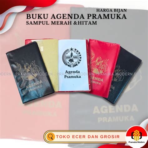 Jual Buku Agenda Pramuka 64 Halaman Sampul Merah And Hitam Shopee Indonesia