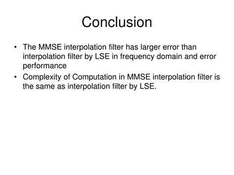 Ppt Mmse Fir Interpolation Filter Powerpoint Presentation Free Download Id3904470