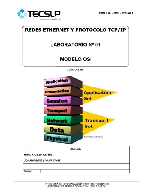 2014 Laboratorio 01 Dcs Redes Ethernet Tcpip Modelo Osi Tcp Ip 1